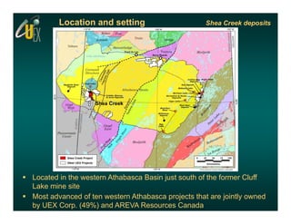 Geology of the Shea Creek uranium deposits: an expanding uranium ...