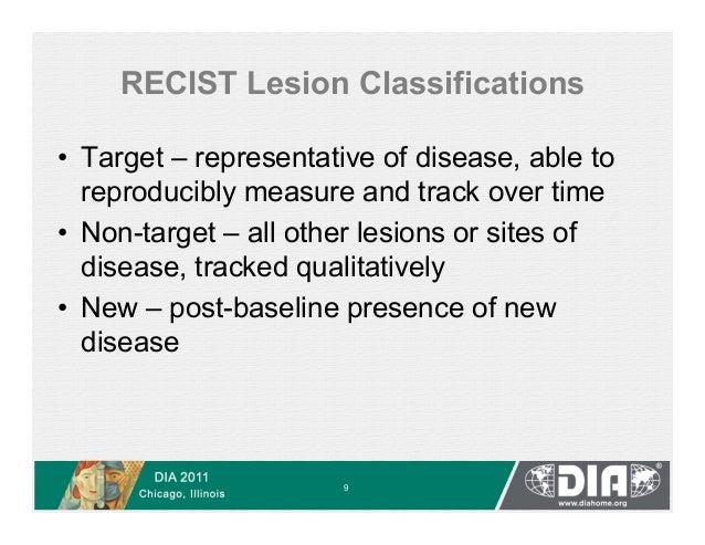 Comparison of RECIST 1.0 and 1.1 - Impact on Data Management