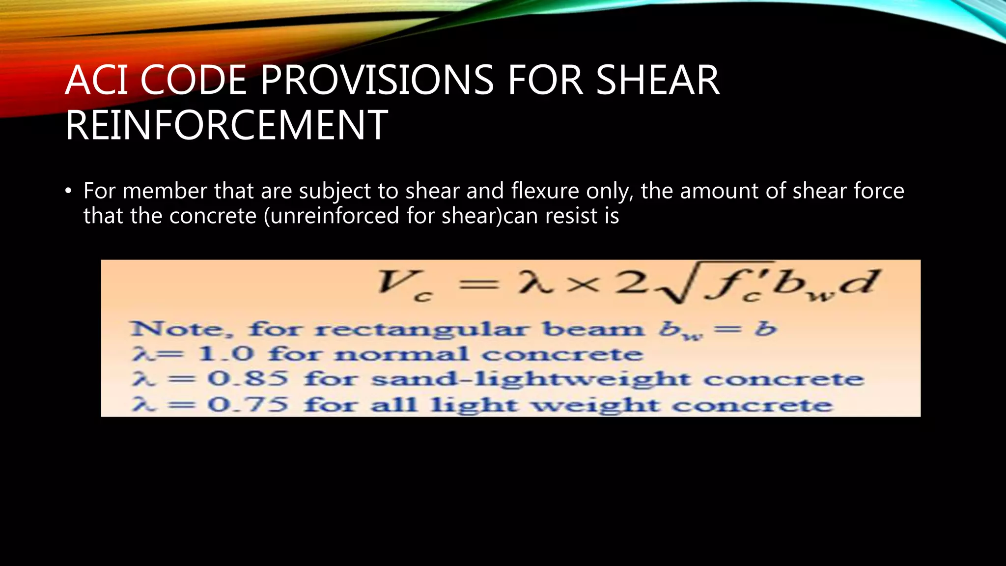 Shear and diagonal tension in beams | PPTX