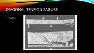 Shear and diagonal tension in beams | PPTX