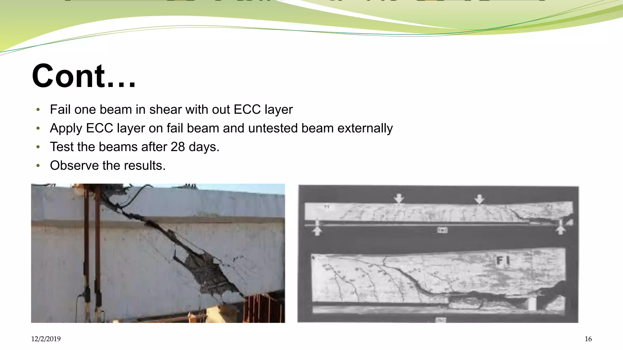 Shear behaviour of beam using ecc(engineered cementitious composite) | PDF