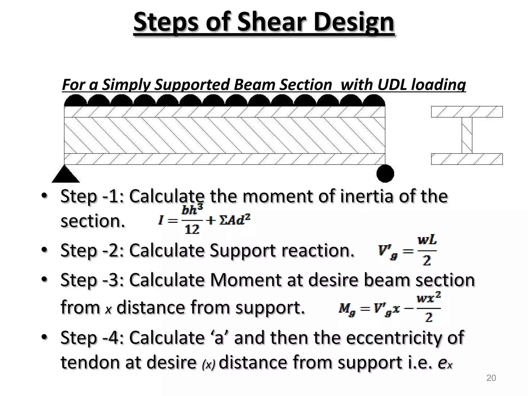 Shear, bond bearing,camber & deflection in prestressed concrete | PPTX