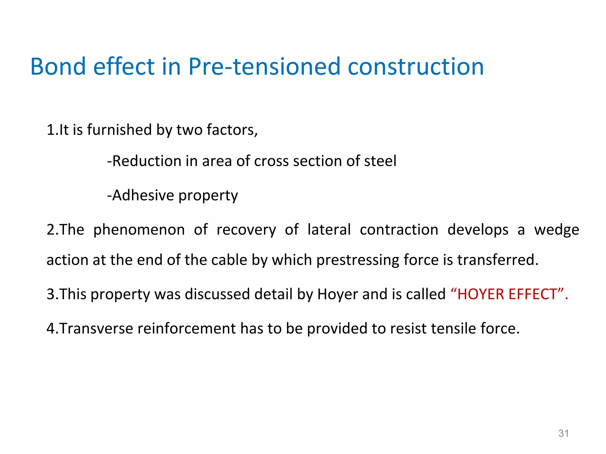 Shear, bond bearing,camber & deflection in prestressed concrete | PPTX