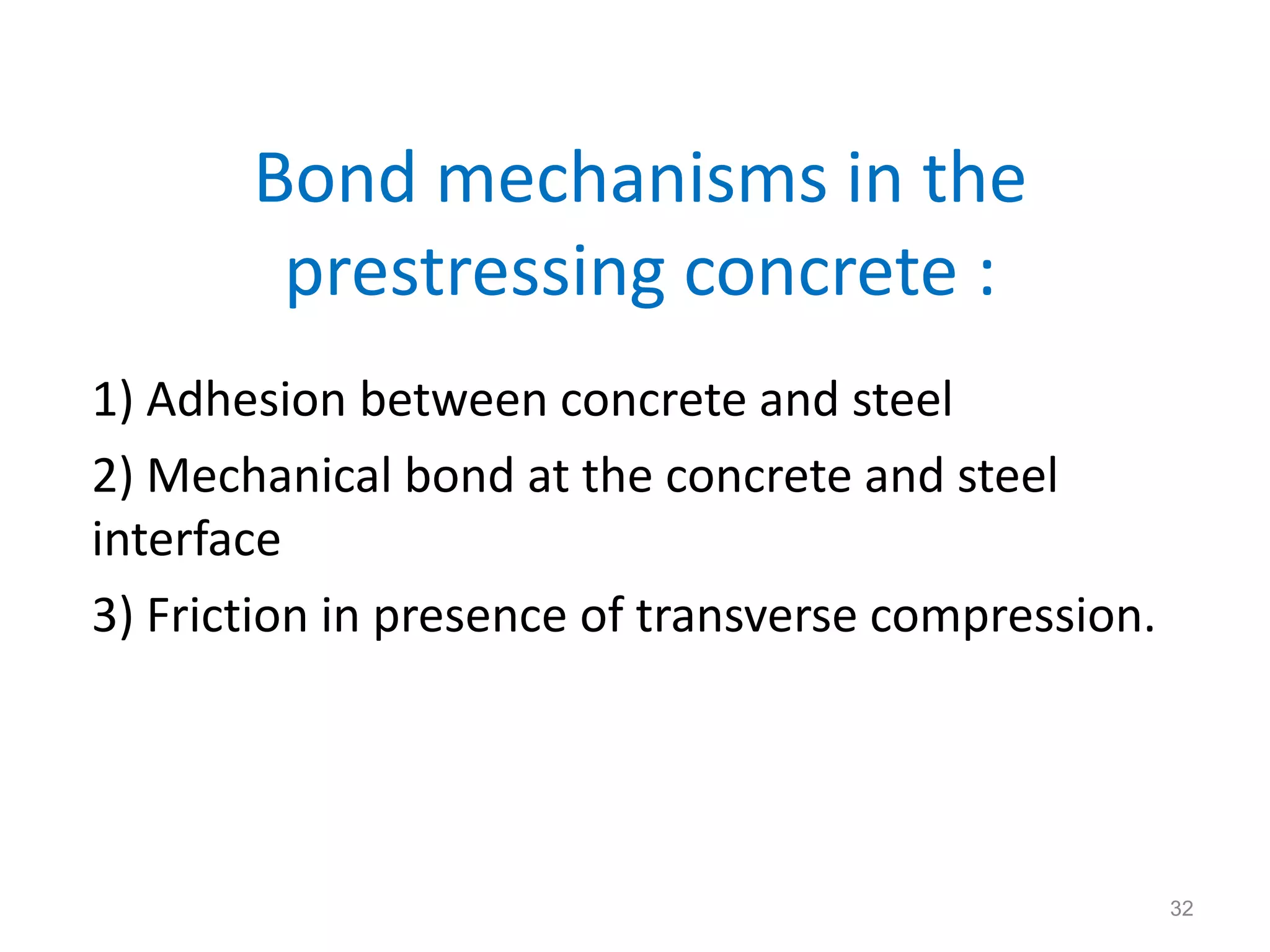 Shear, bond bearing,camber & deflection in prestressed concrete | PPTX