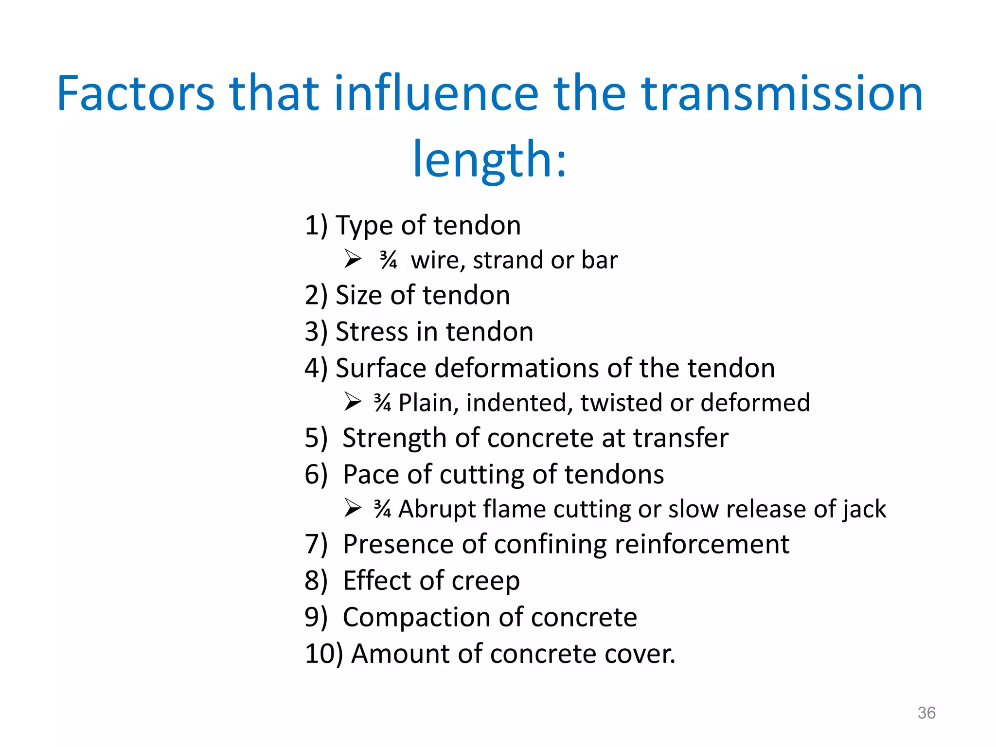 Shear, bond bearing,camber & deflection in prestressed concrete | PPTX