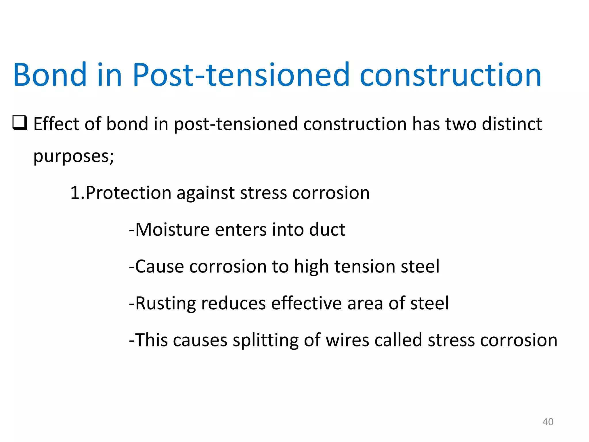 Shear, bond bearing,camber & deflection in prestressed concrete | PPTX