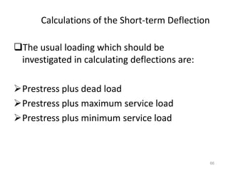 Shear, bond bearing,camber & deflection in prestressed concrete | PPTX