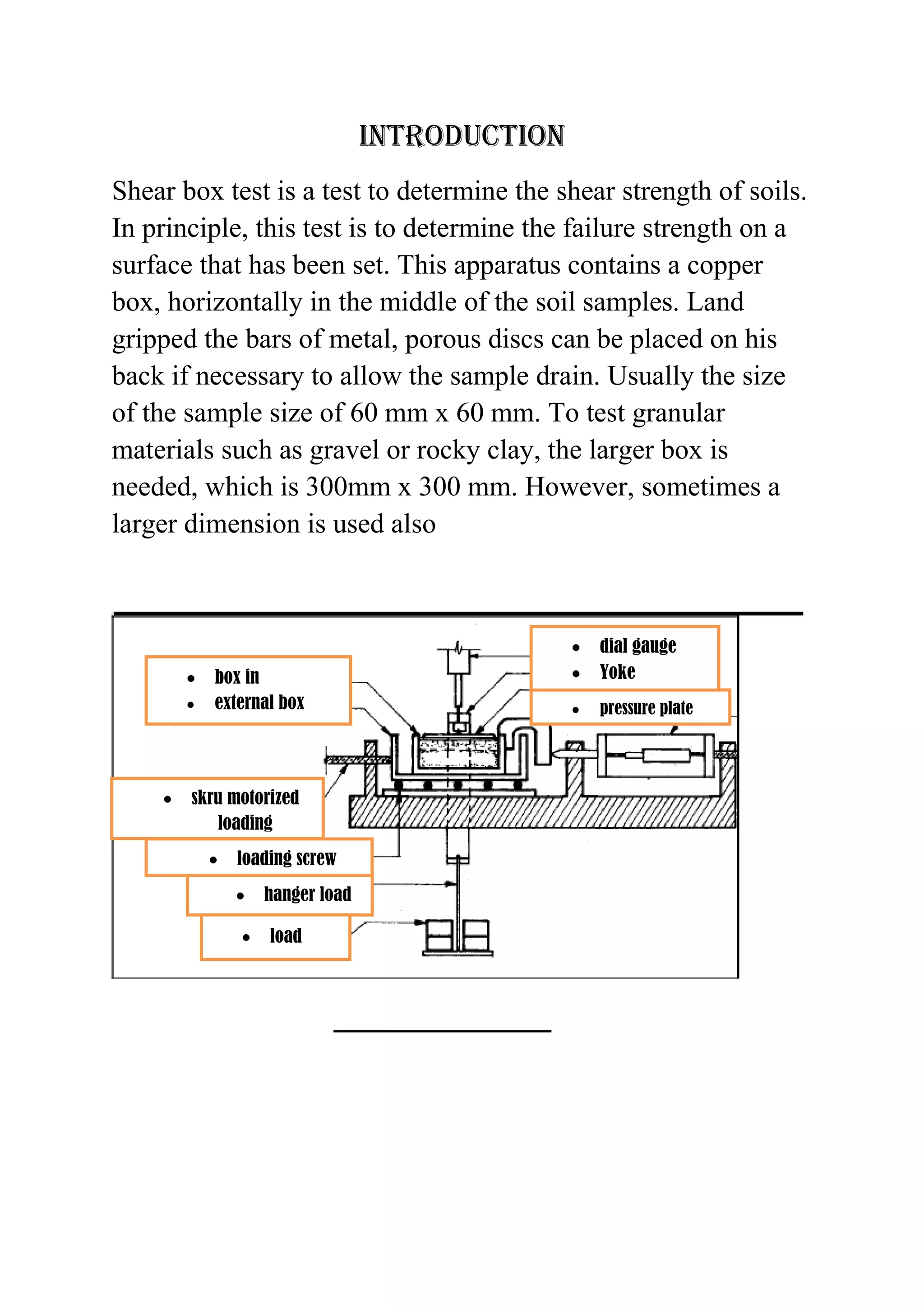 Shear box test | DOCX