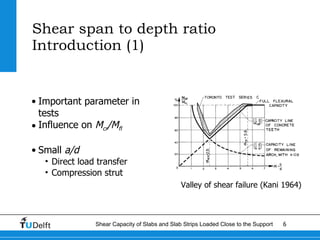 Shear capacity of slabs and slab strips loaded close to the support | PPT