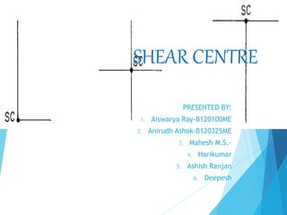 Shear centre | PPTX