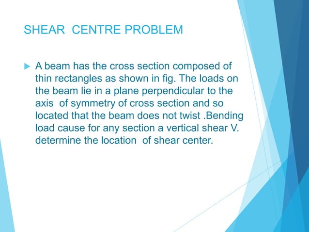 Shear centre | PPTX