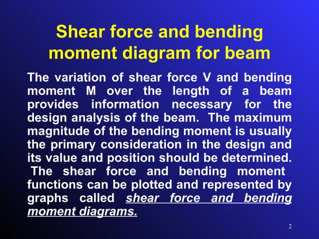 Shear Force And Bending Moment Diagram For Beams | PPT