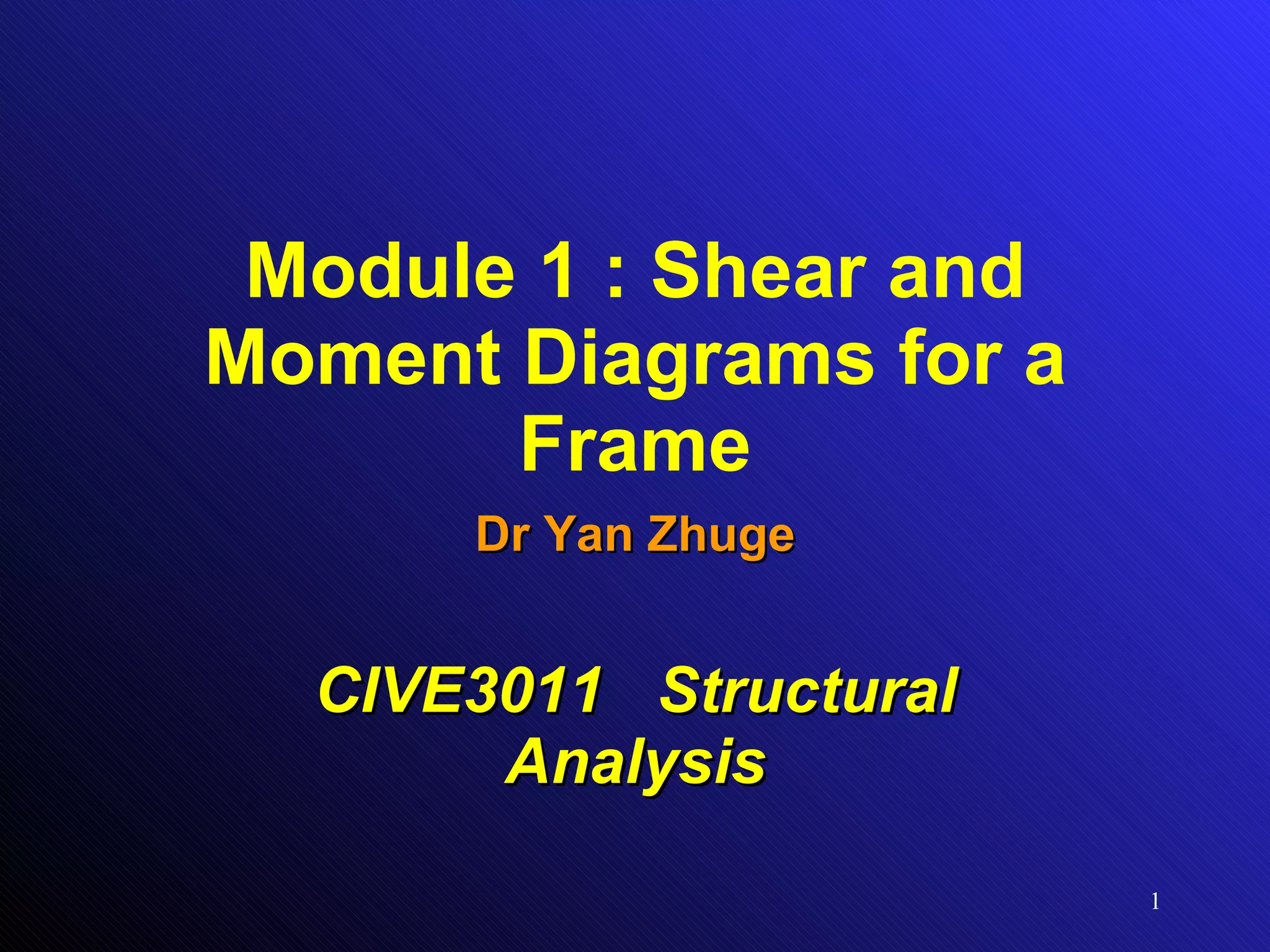 Shear Force And Bending Moment Diagram For Frames | PPT