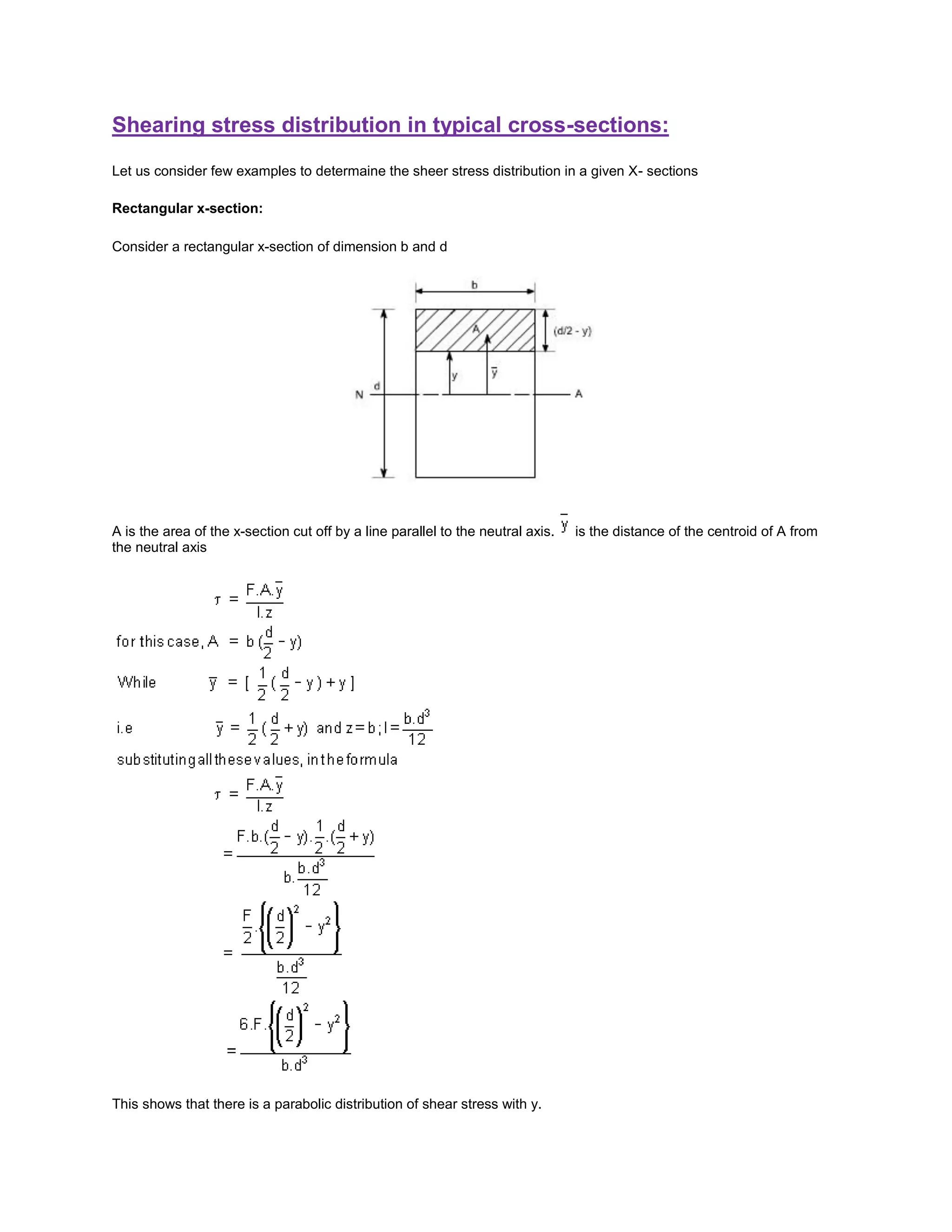 Shearing stress distribution_in_typical_cross | PDF