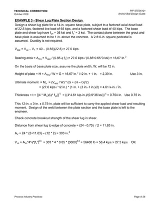 Shear lug verification example | PDF