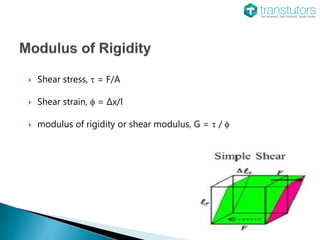 Shear Modulus | Mechanical Engineering | PPTX