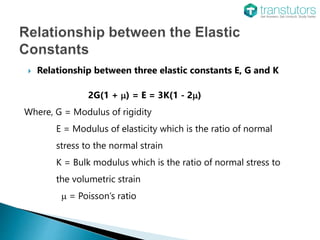 Shear Modulus | Mechanical Engineering | PPTX