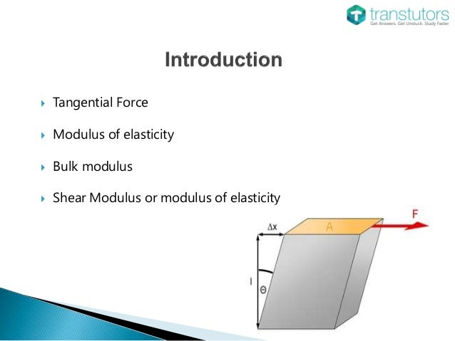 Shear Modulus | Mechanical Engineering