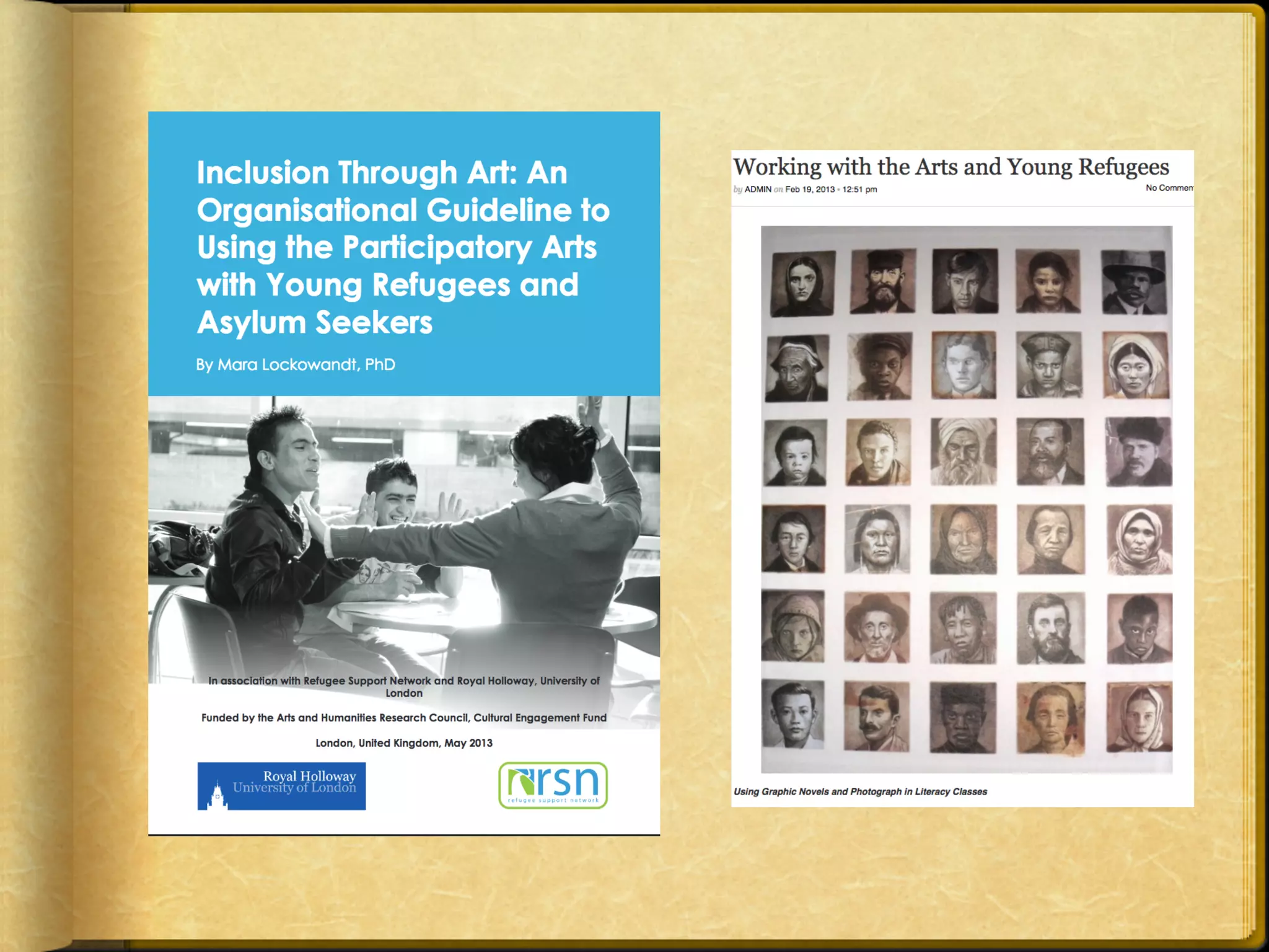 Examples of arts & culture with asylum seekers & refugees | PPT