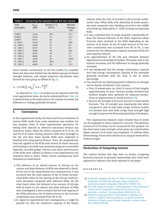 Shear performance of reinforced expansive concrete beams utilizing ...