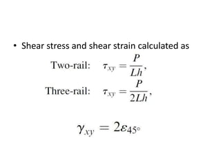 Shear properties of composite materials and ASTM standards | PPT