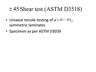Shear properties of composite materials and ASTM standards | PPT