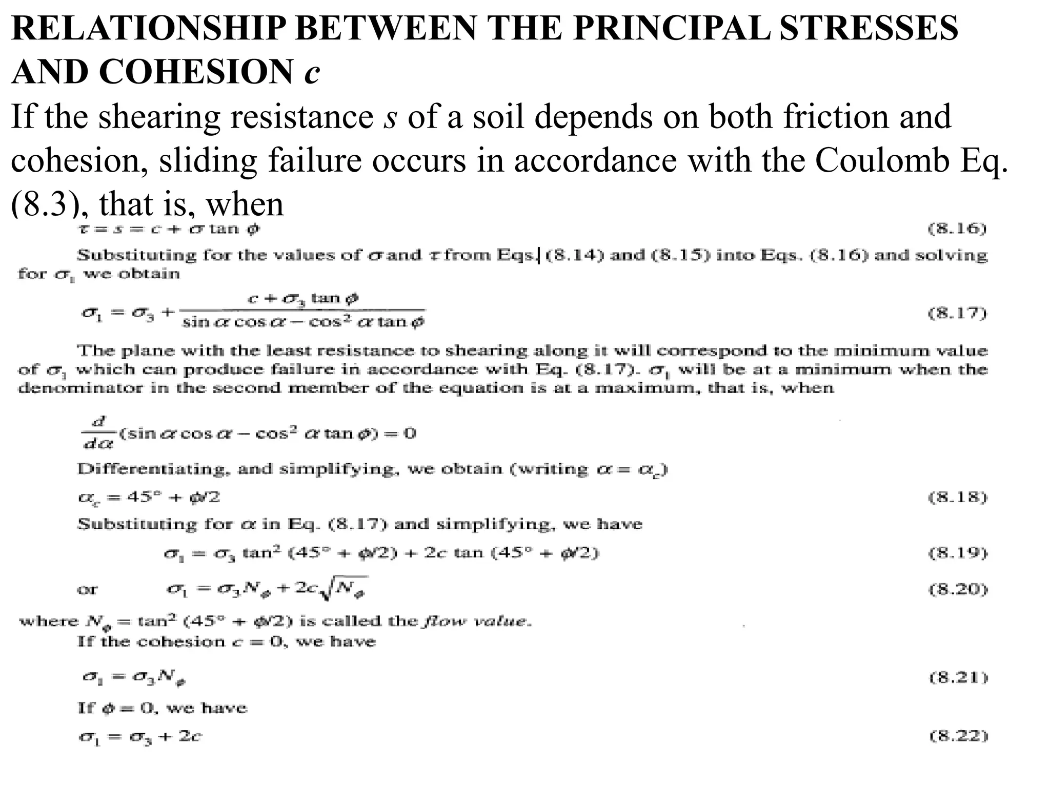 Shear strength of soils | PPTX