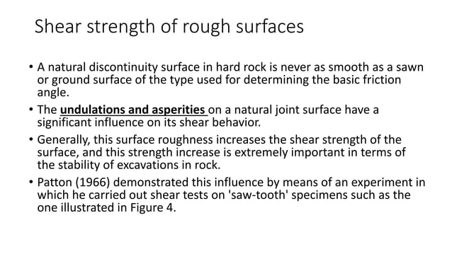 Shear strength of rock discontinuities | PDF