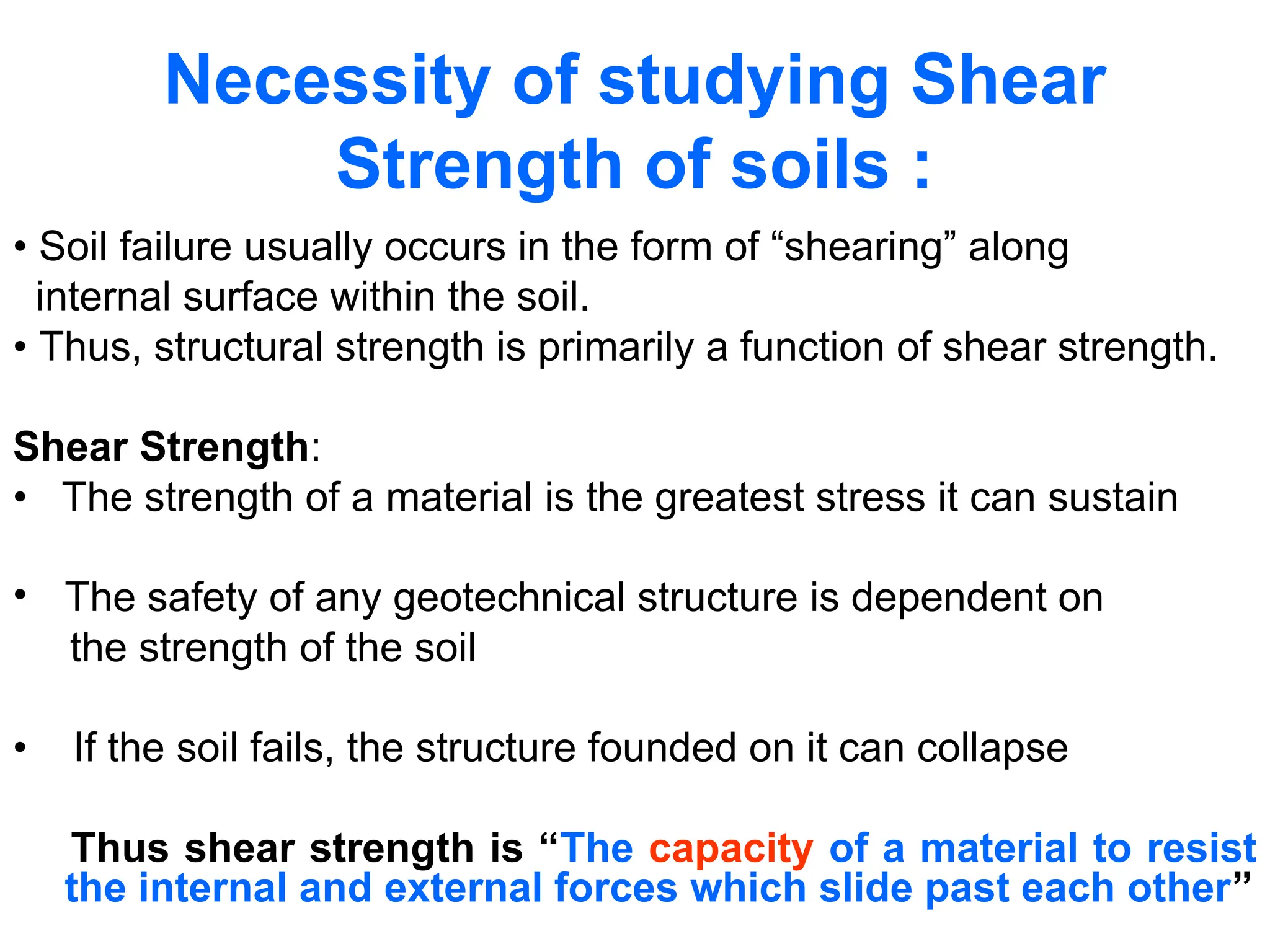 Shear Strength of Soil geotechnical engineering | PPT