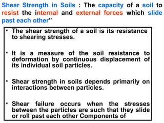 Shear Strength of Soil geotechnical engineering | PPT