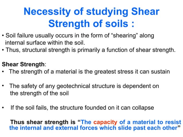 Shear Strength of Soil geotechnical engineering | PPT