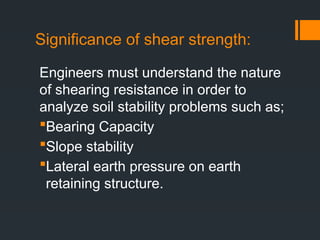 SHEAR STRENGTH OF SOIL GEOTECHNICAL .pptx