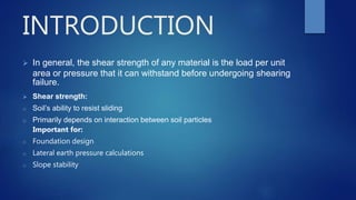 SHEAR STRENGTH THEORY | PPTX