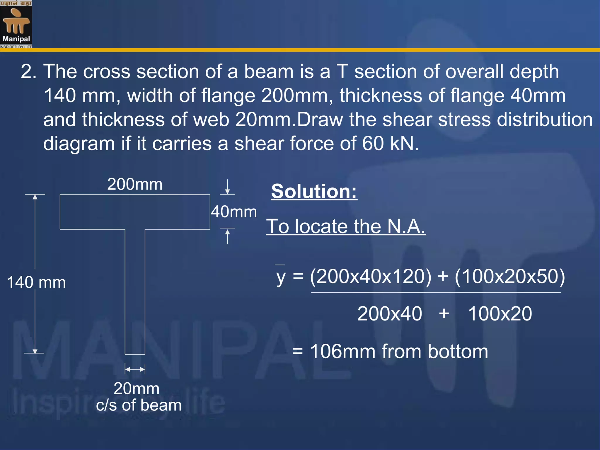 Shear stresses in beams | PPT