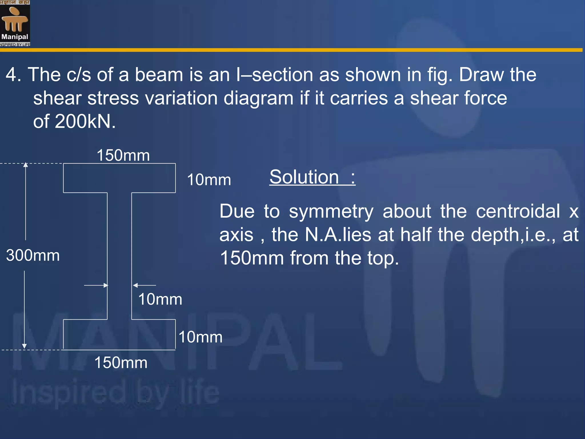 Shear stresses in beams | PPT