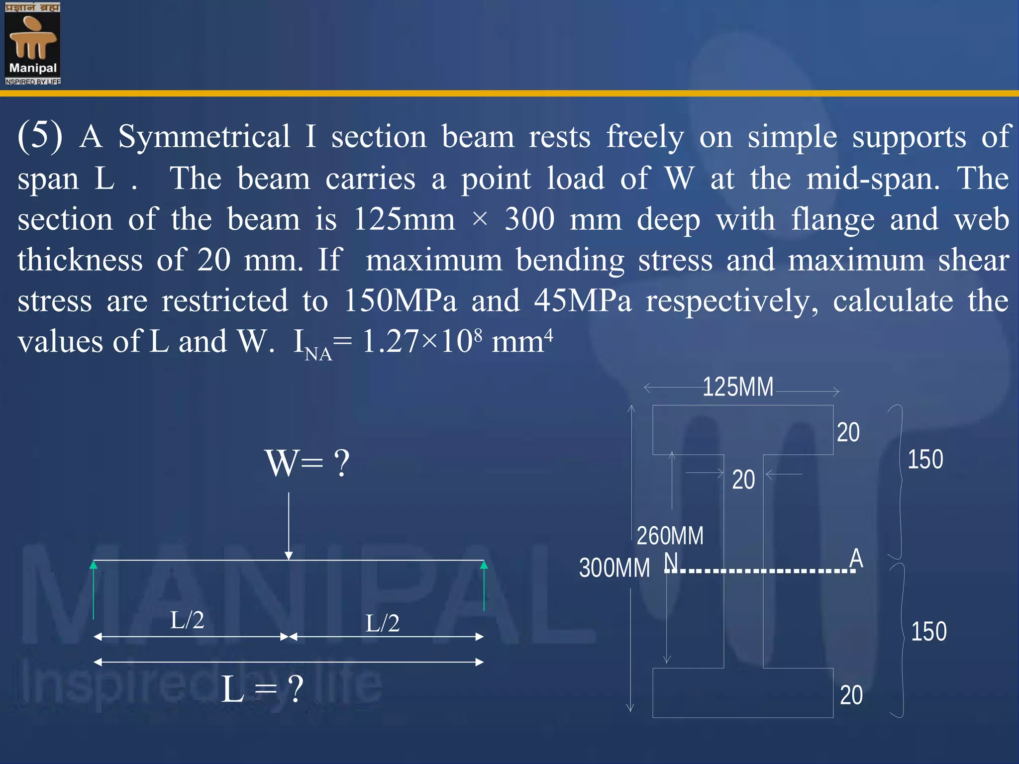 Shear stresses in beams | PPT