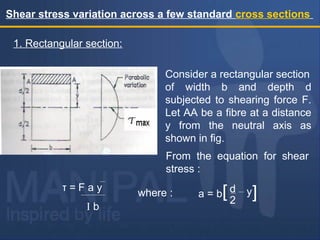 Shear stresses in beams | PPT | Physics | Science