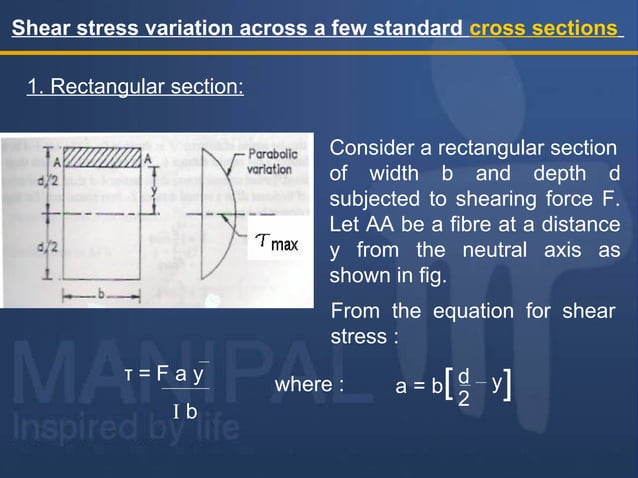 Shear stresses in beams | PPT | Physics | Science