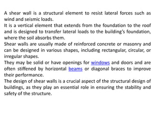 Reinforced Concrete Shear wall introduction.pptx | Civil Engineering ...