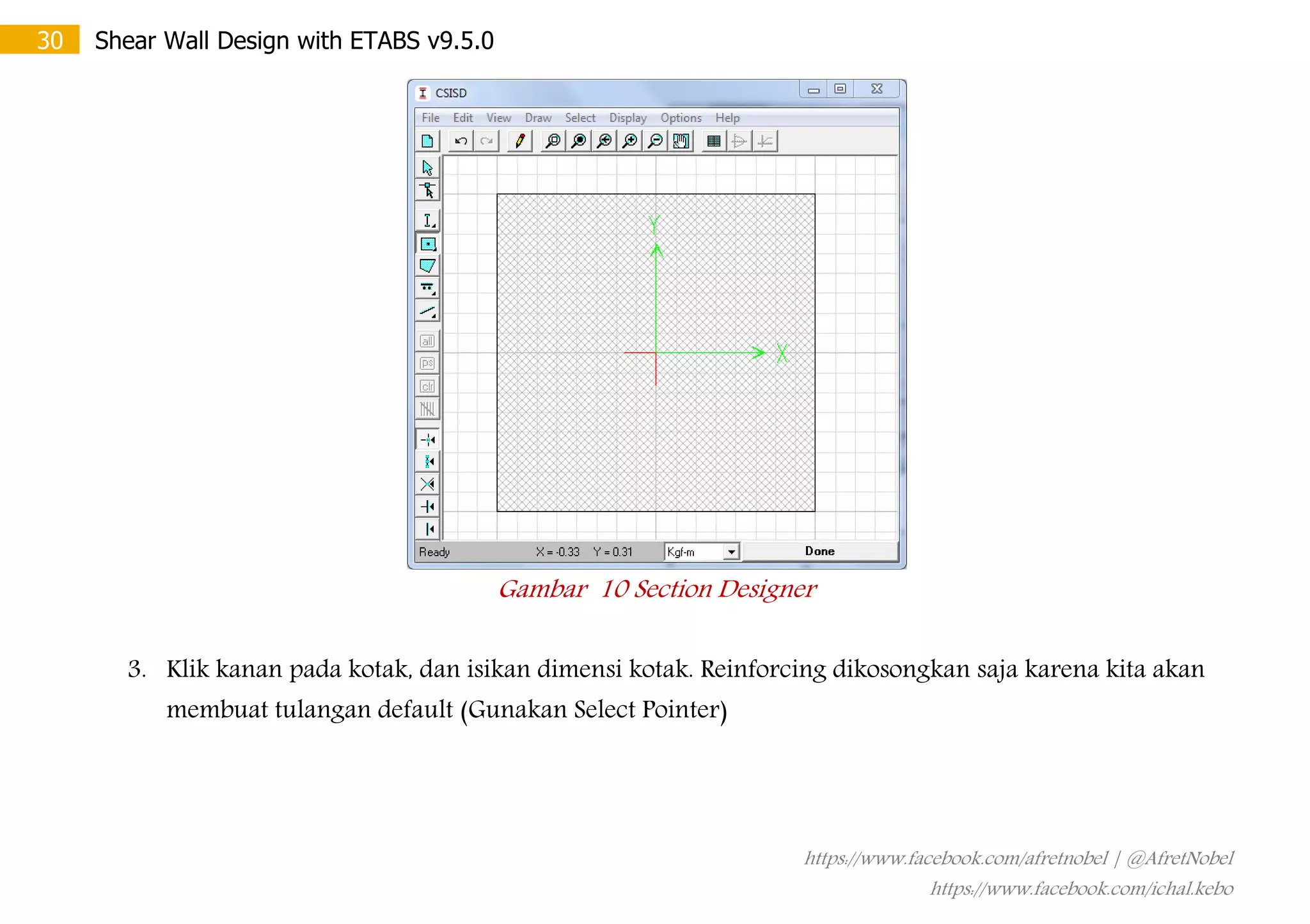 Desain dinding geser beton bertulang menggunakan software ETABS | PDF