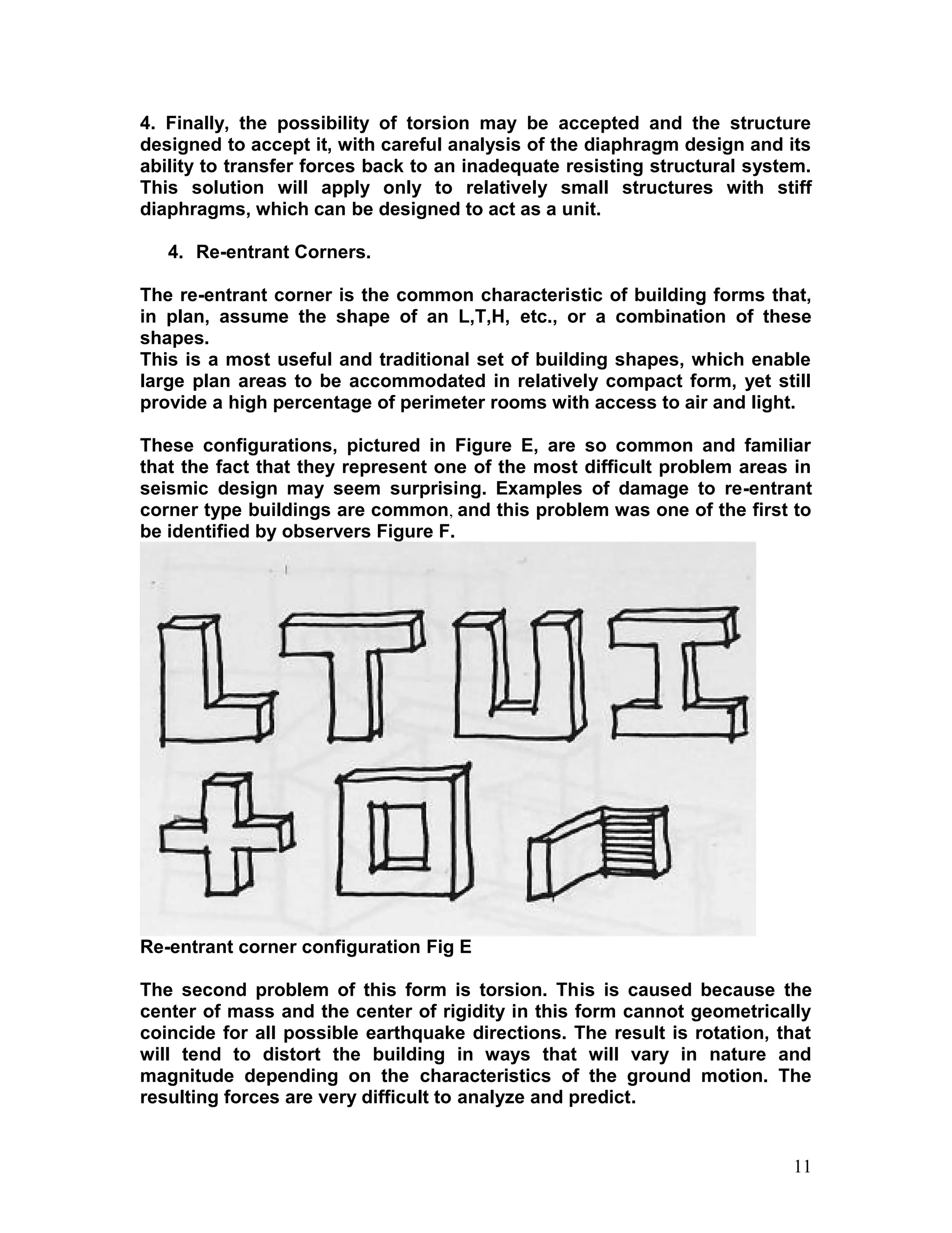 Shear walls and re entrant corners | PDF