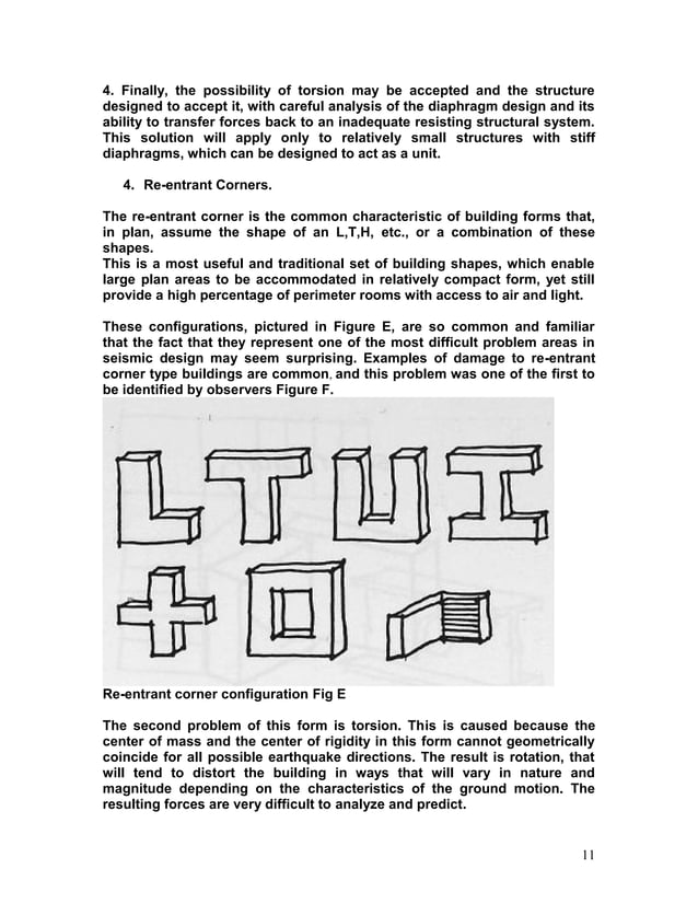 Shear walls and re entrant corners | PDF | Civil Engineering Industry ...