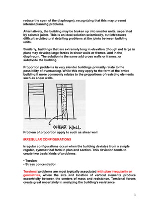 Shear walls and re entrant corners | PDF