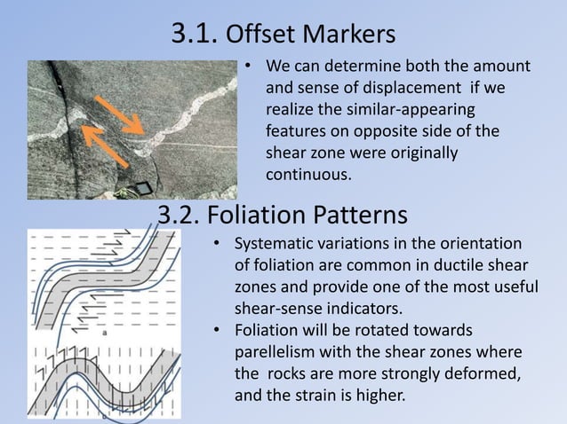 Shear zones. | PPTX