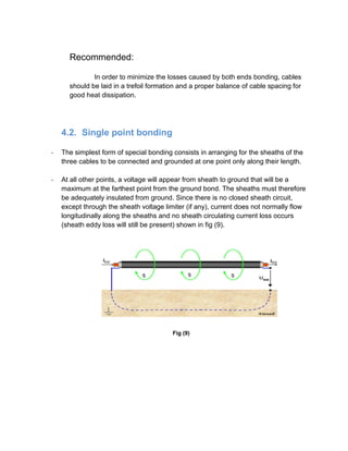 Sheath bonding method for underground cables | PDF