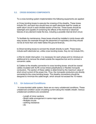 Sheath bonding method for underground cables | PDF