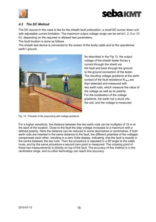 Sheath Fault Location On Power Cables - Sheath Testing, Sheath Fault ...