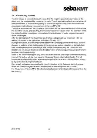 Sheath Fault Location On Power Cables - Sheath Testing, Sheath Fault ...