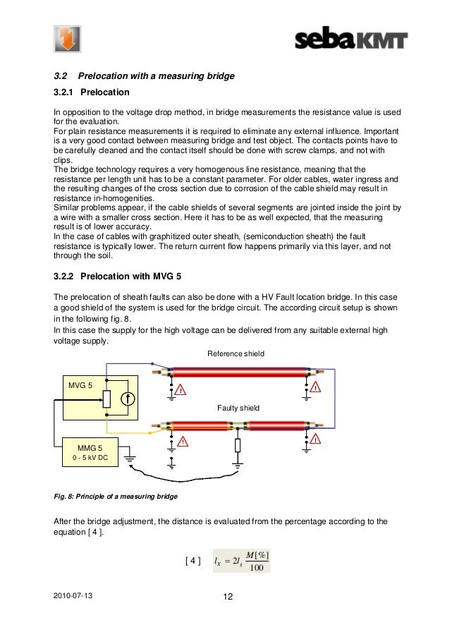 Sheath Fault Location On Power Cables Sheath Testing Sheath Fault