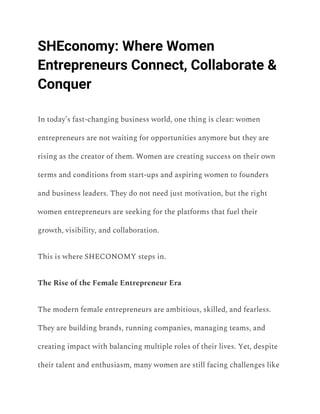 SHEconomy_ Where Women Entrepreneurs Connect, Collaborate & Conquer.docx